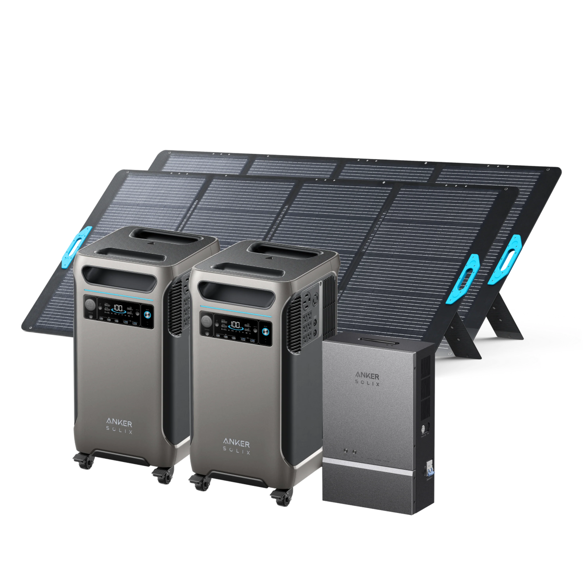 Anker SOLIX F3800(12kW | 7.68kWh) + Smart Home Power Kit + 2x 400W Sol ...