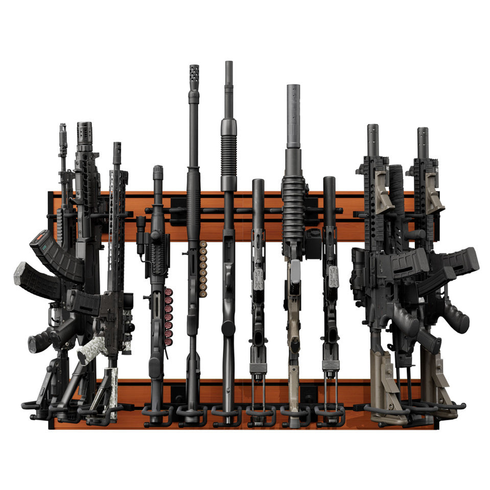 Hold Up Displays HD91-B Rifle Rack Slatwall Display Package — Ironclad ...