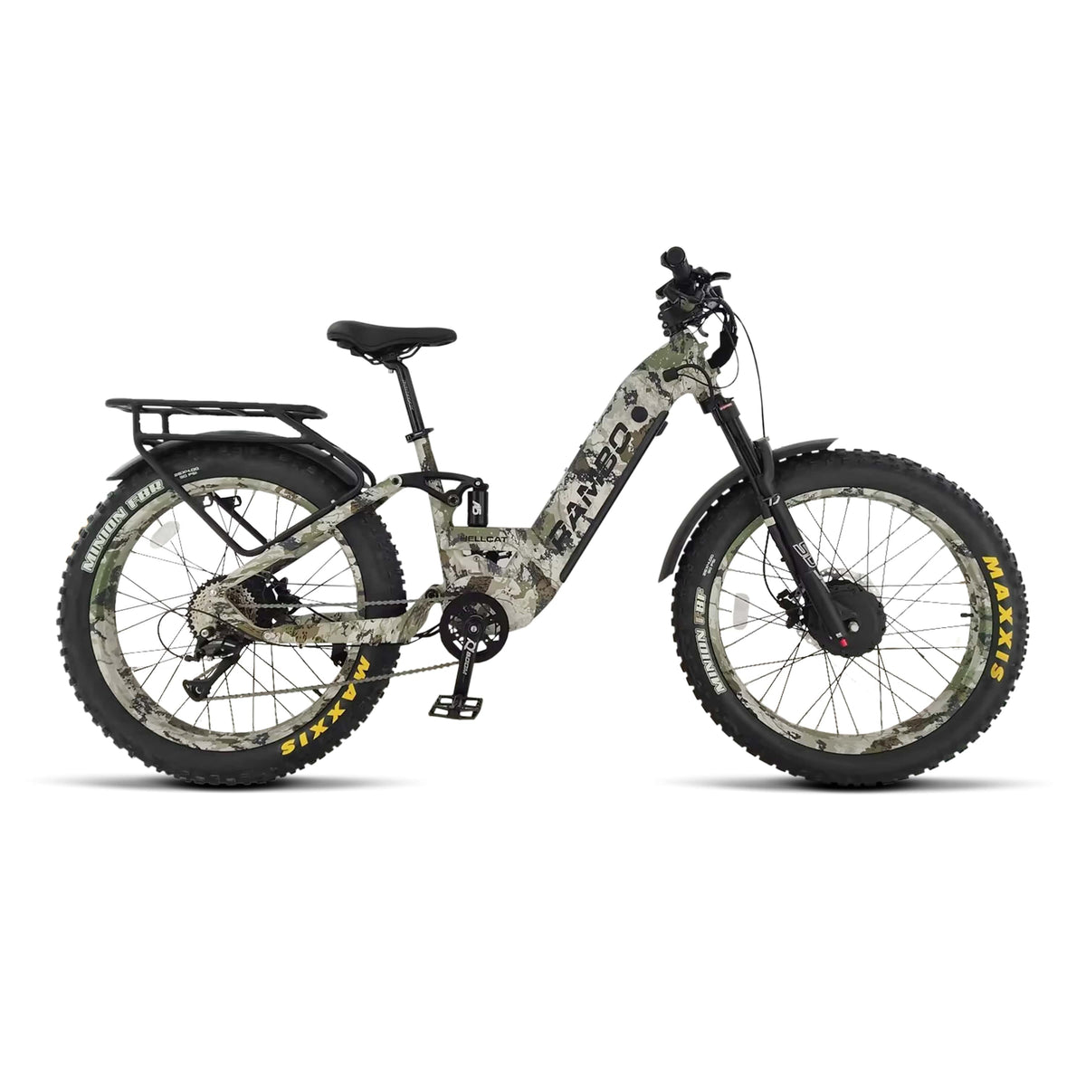 Rambo Bikes Hellcat 1000W AWD Full Suspension Electric Hunting Bike ...