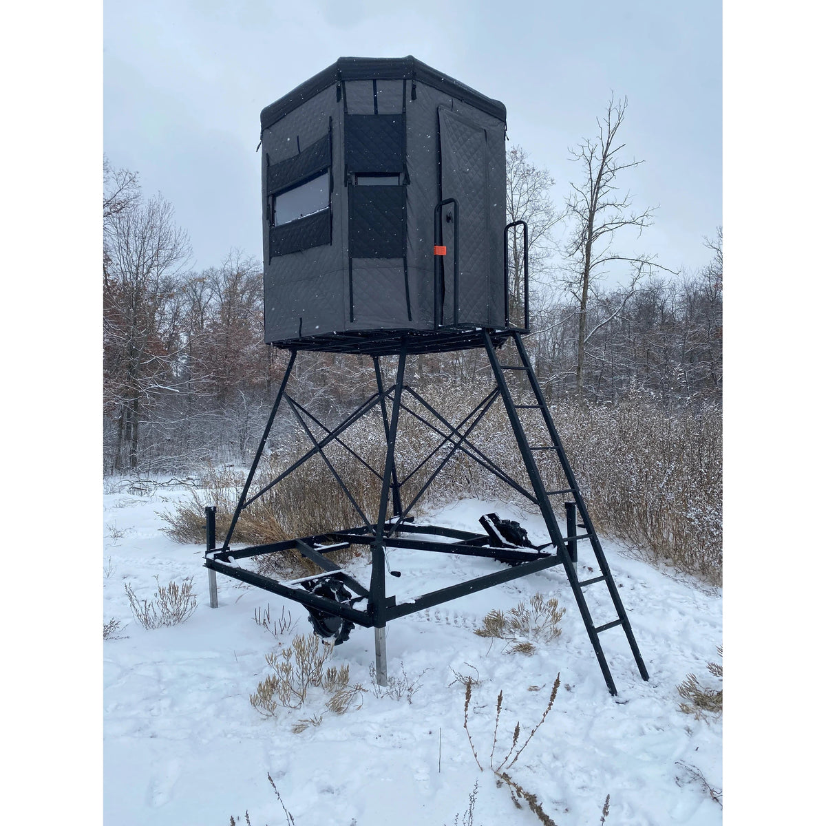 Greylight Twilight Blind & 6' Tower & Nomad Trailer — Ironclad Sentry