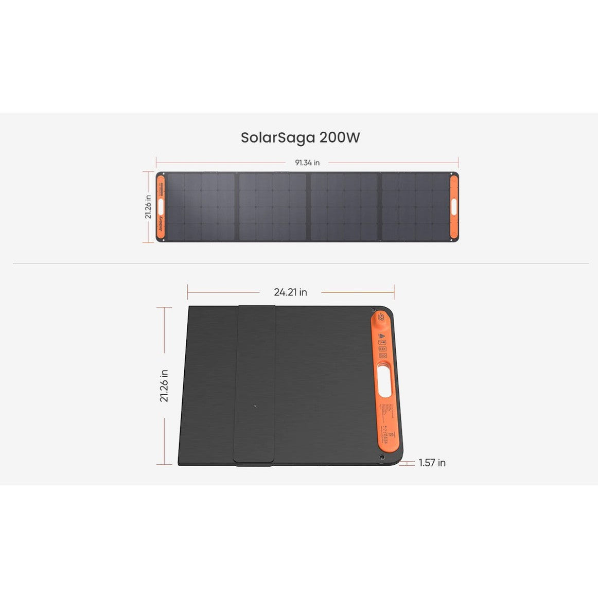 Jackery SolarSaga 200W Solar Panel — Ironclad Sentry