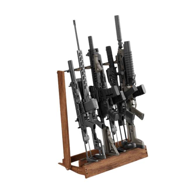 Hold Up Displays HD54 Folding Hardwood Gun Rack — Ironclad Sentry