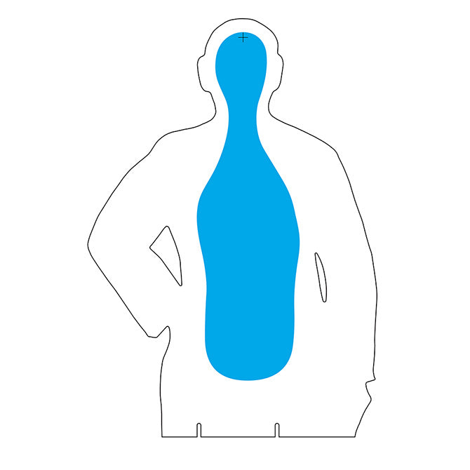 Action Target B-21E Cardboard Target (Blue) — Ironclad Sentry