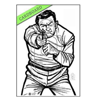 Action Target 2009 ICE-QT "Thug" Cardboard Target — Ironclad Sentry